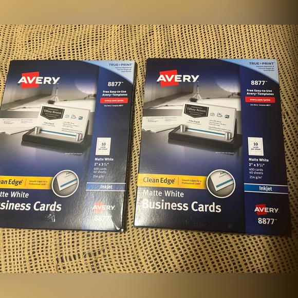 Avery | Office | Two Packs Of Avery Business Cards And A Pack Of Avery ...